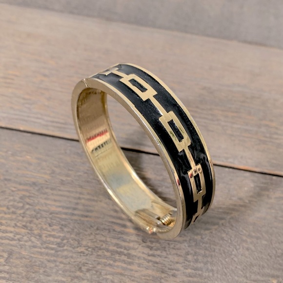 Jewelry | Black And Gold Bangle | Poshmark